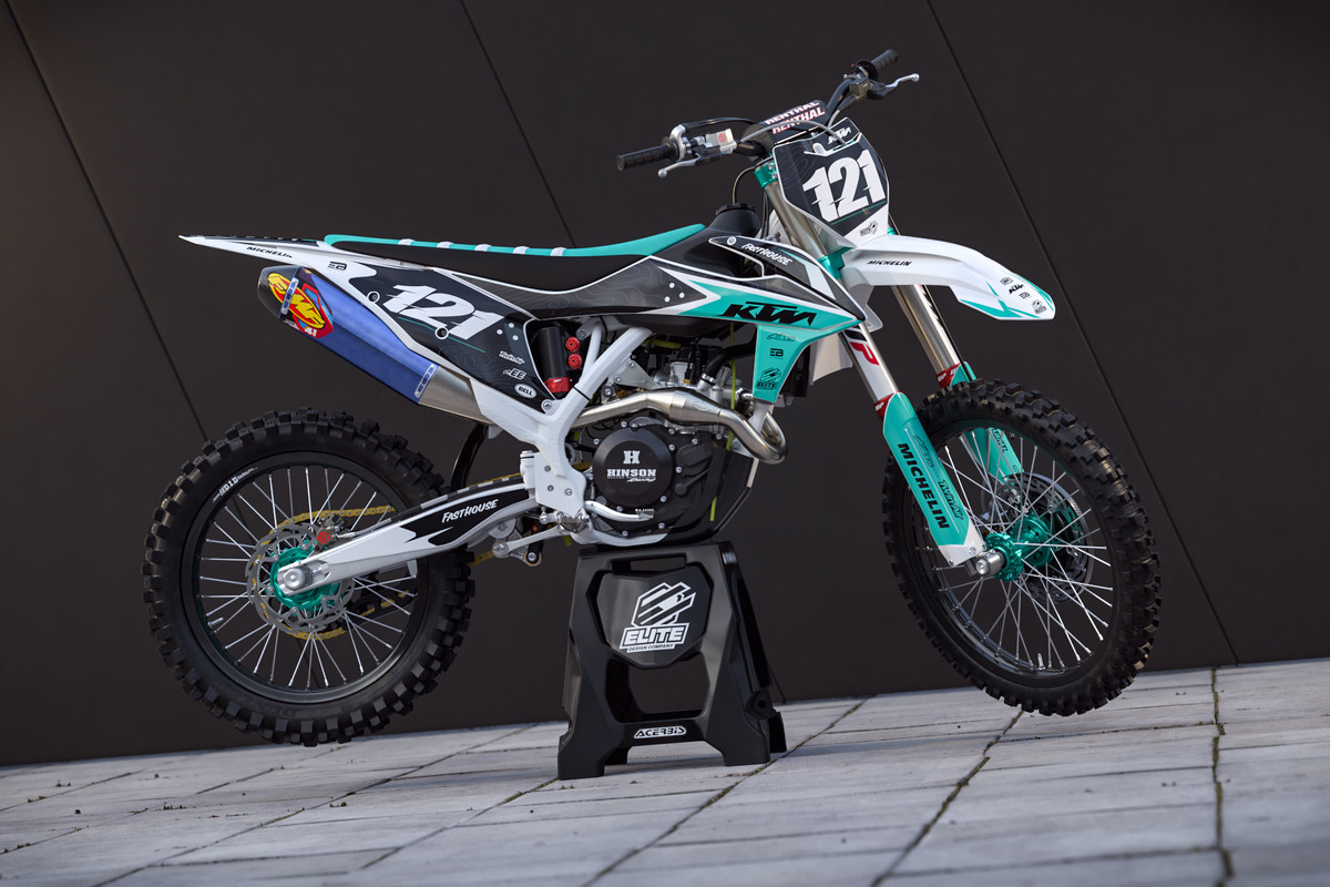 Vigilante Teal Graphics Kit for KTM - Elite Design Co.