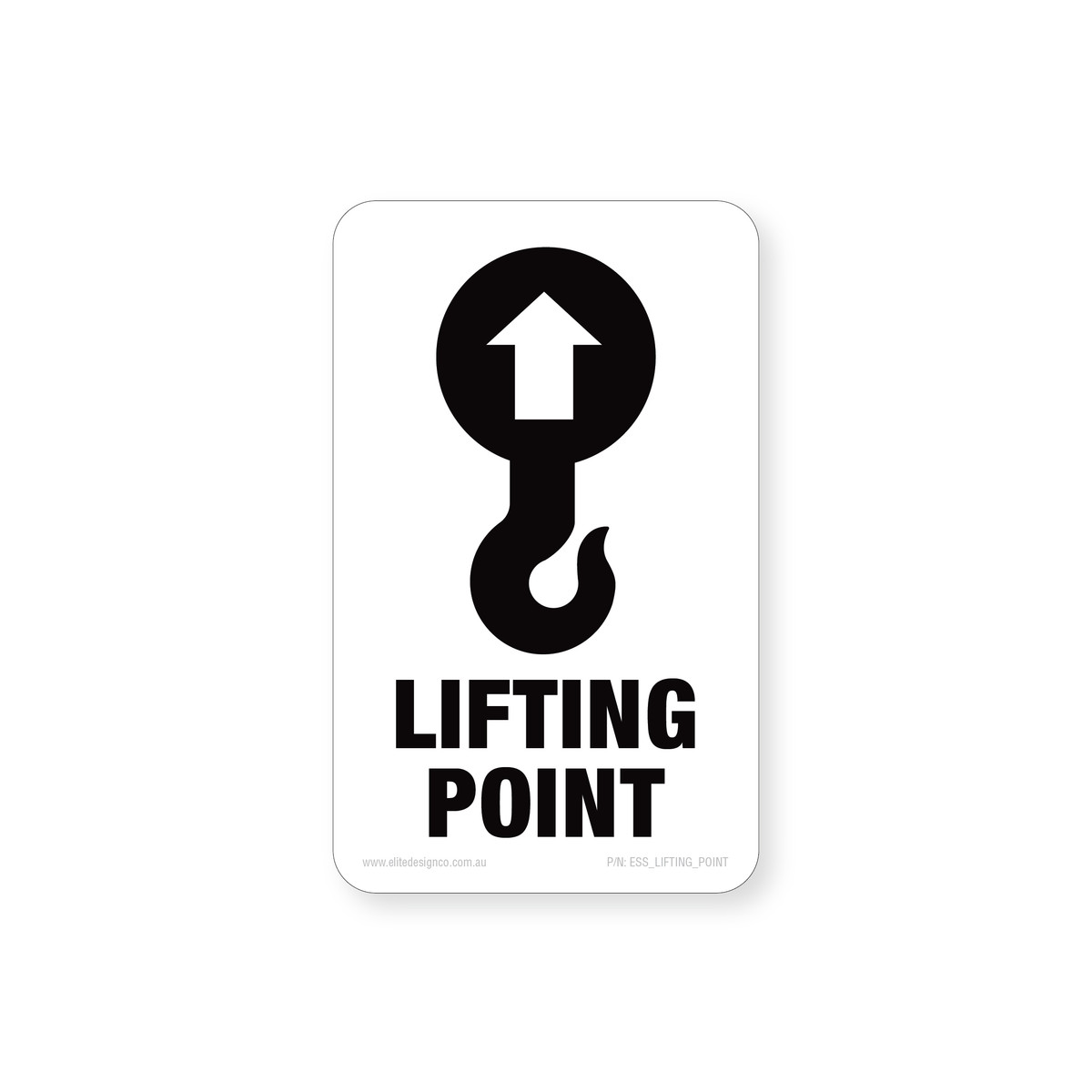 Lifting Point Safety Stickers - Elite Design Co.