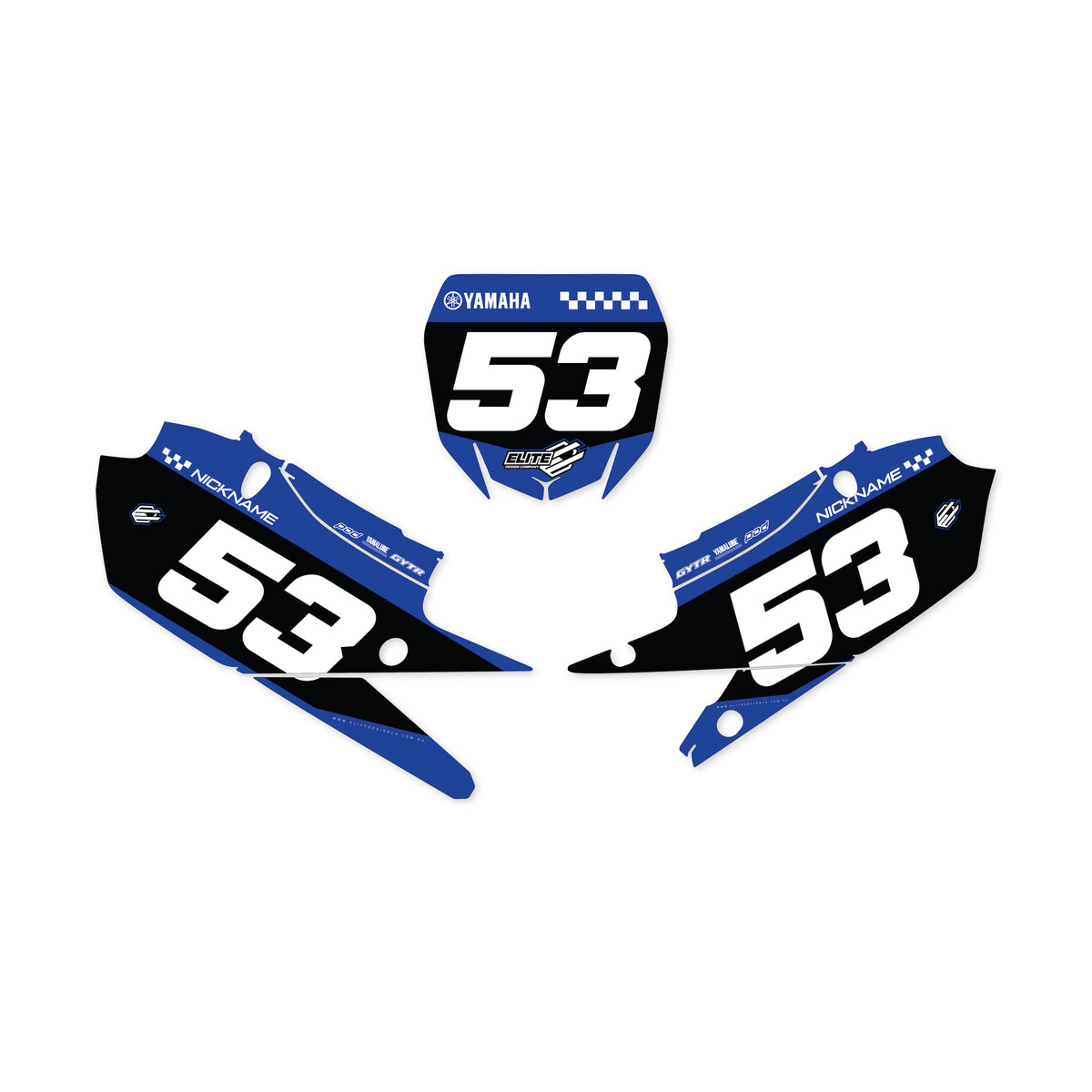 Yamaha Chronos Number Plate Graphics - Elite Design Co.