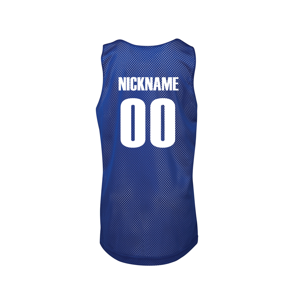 Basketball Singlet Reversible Blue/White - Elite Design Co.