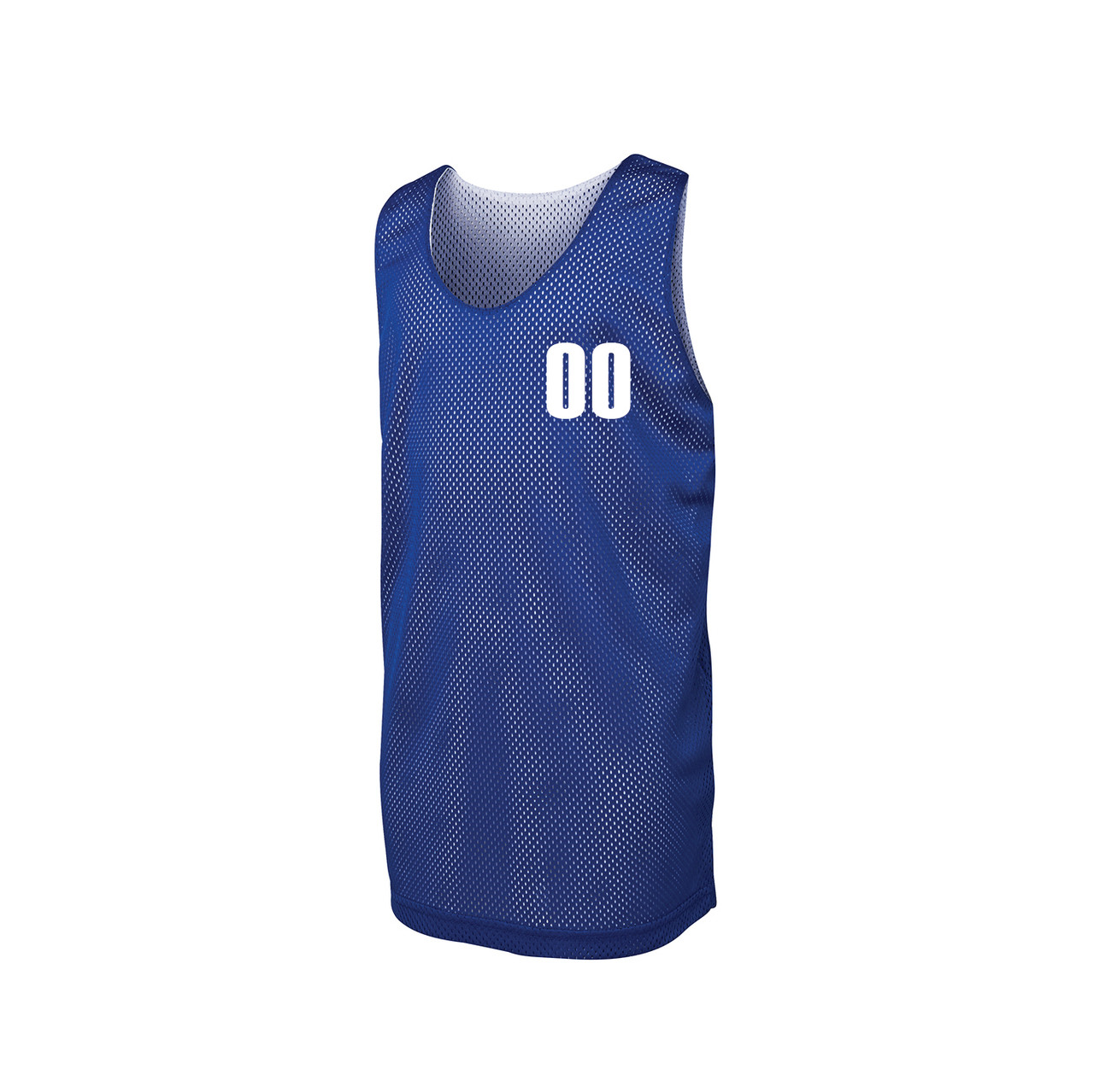 Basketball Singlet Reversible Blue/White - Elite Design Co.