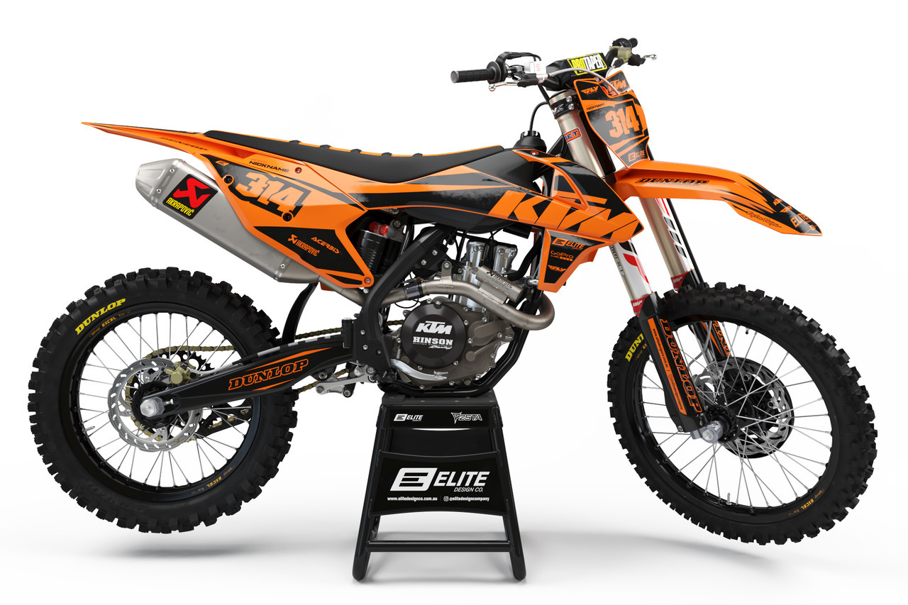 Eclipse Orange Graphics Kit for KTM - Elite Design Co.