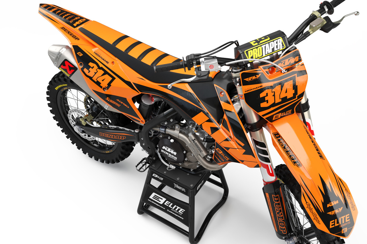 Eclipse Orange Graphics Kit for KTM - Elite Design Co.
