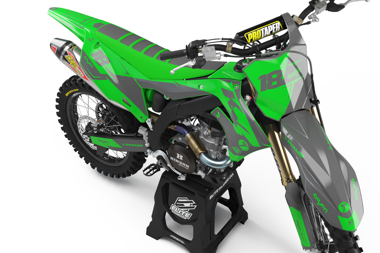 Stryker Green Graphics Kit for Kawasaki - Elite Design Co.