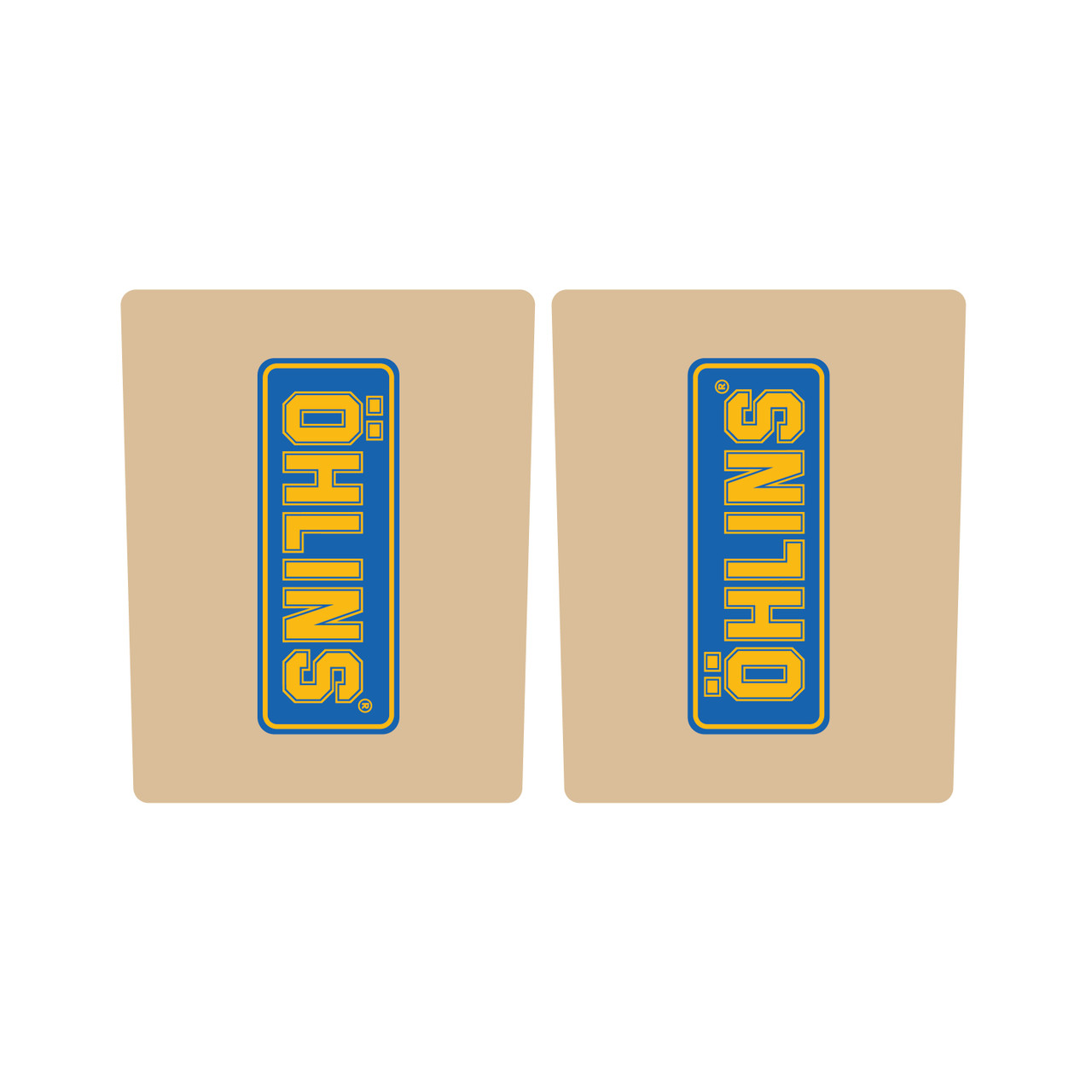 Ohlins Horizontal Blue Fork Tube Sticker - Elite Design Co.
