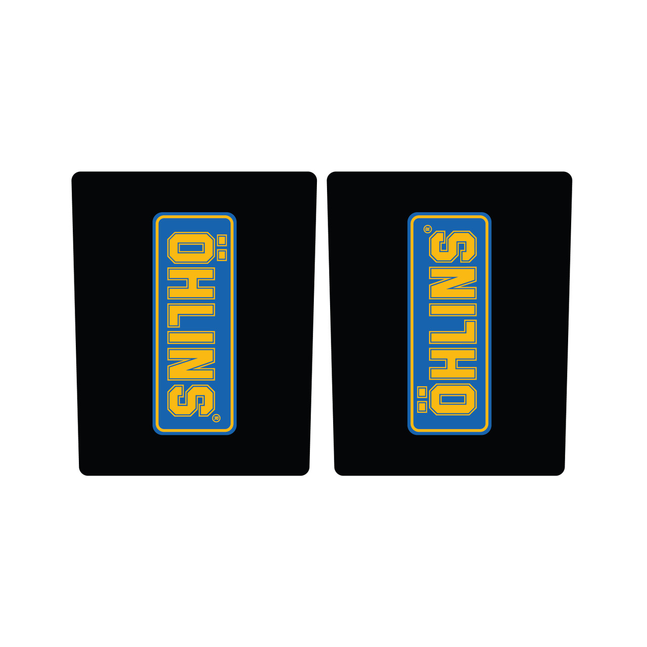 Ohlins Horizontal Blue Fork Tube Sticker - Elite Design Co.