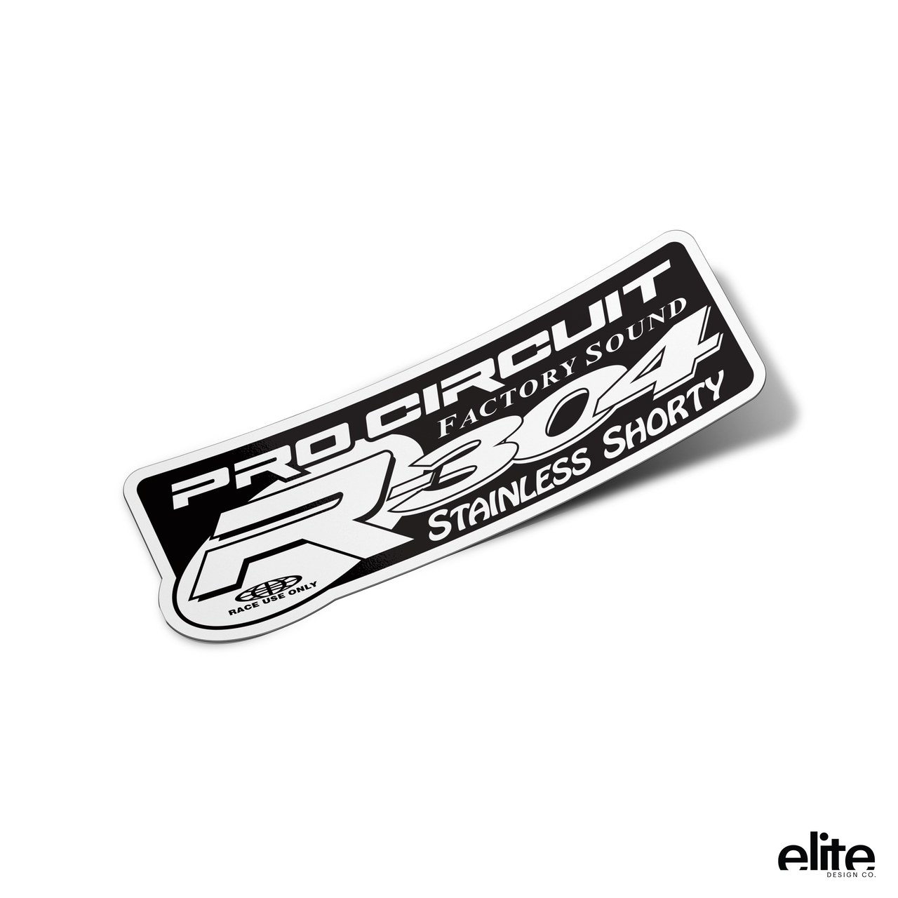 Exhaust Graphics for Pro Circuit R304 Black & White Style - Elite ...
