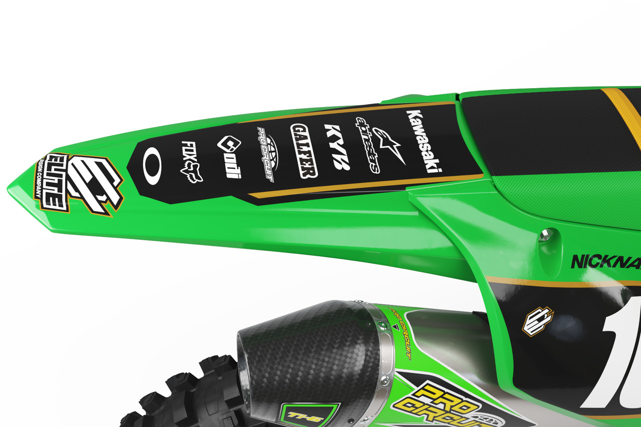 Focus Green Graphics Kit for Kawasaki - Elite Design Co.