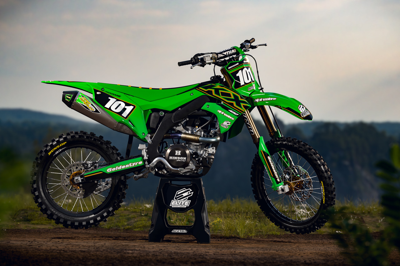 Focus Green Graphics Kit for Kawasaki - Elite Design Co.