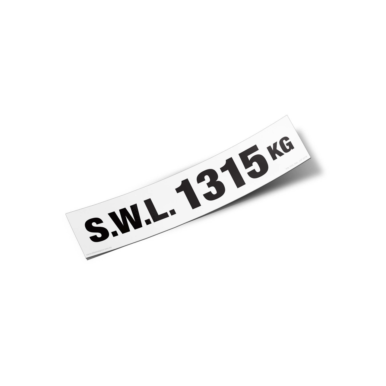 Safe Working Load SWL Safety Stickers - Elite Design Co.
