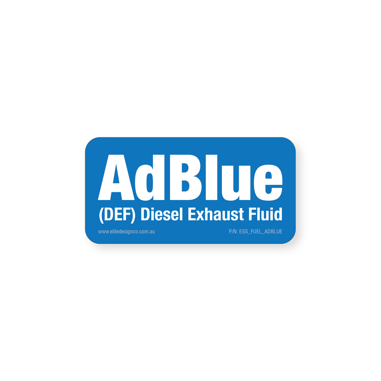 AdBlue Additive Only Safety Stickers - Elite Design Co.