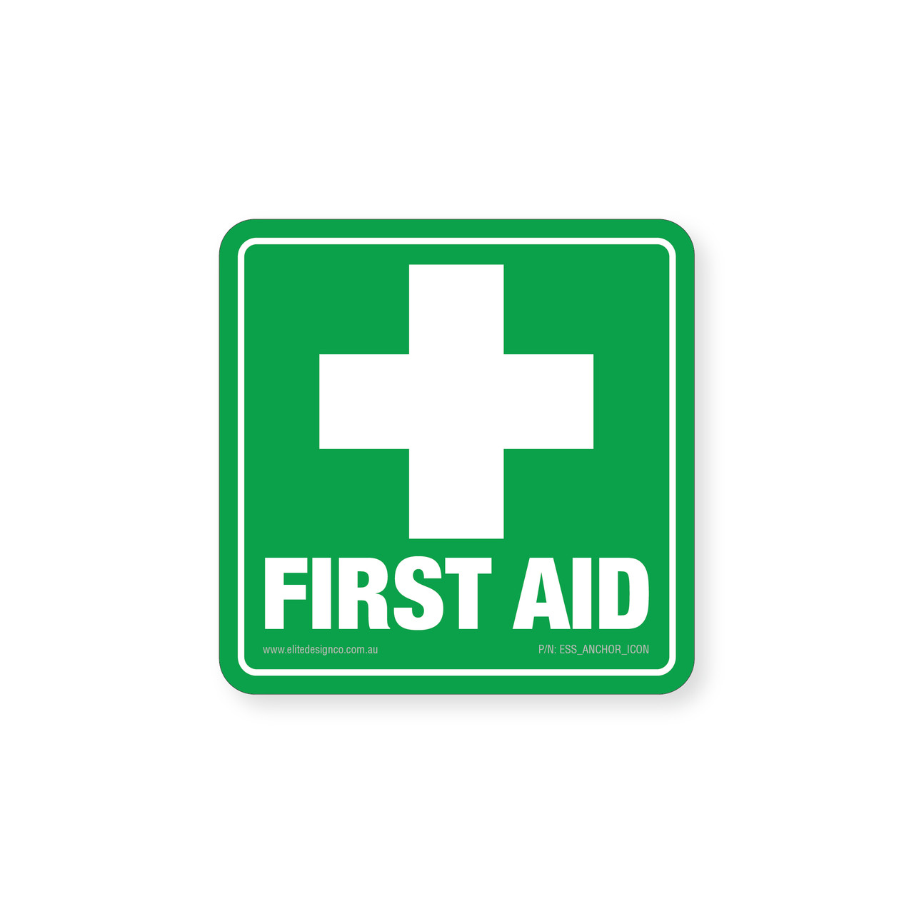 First Aid Safety Stickers - Elite Design Co.