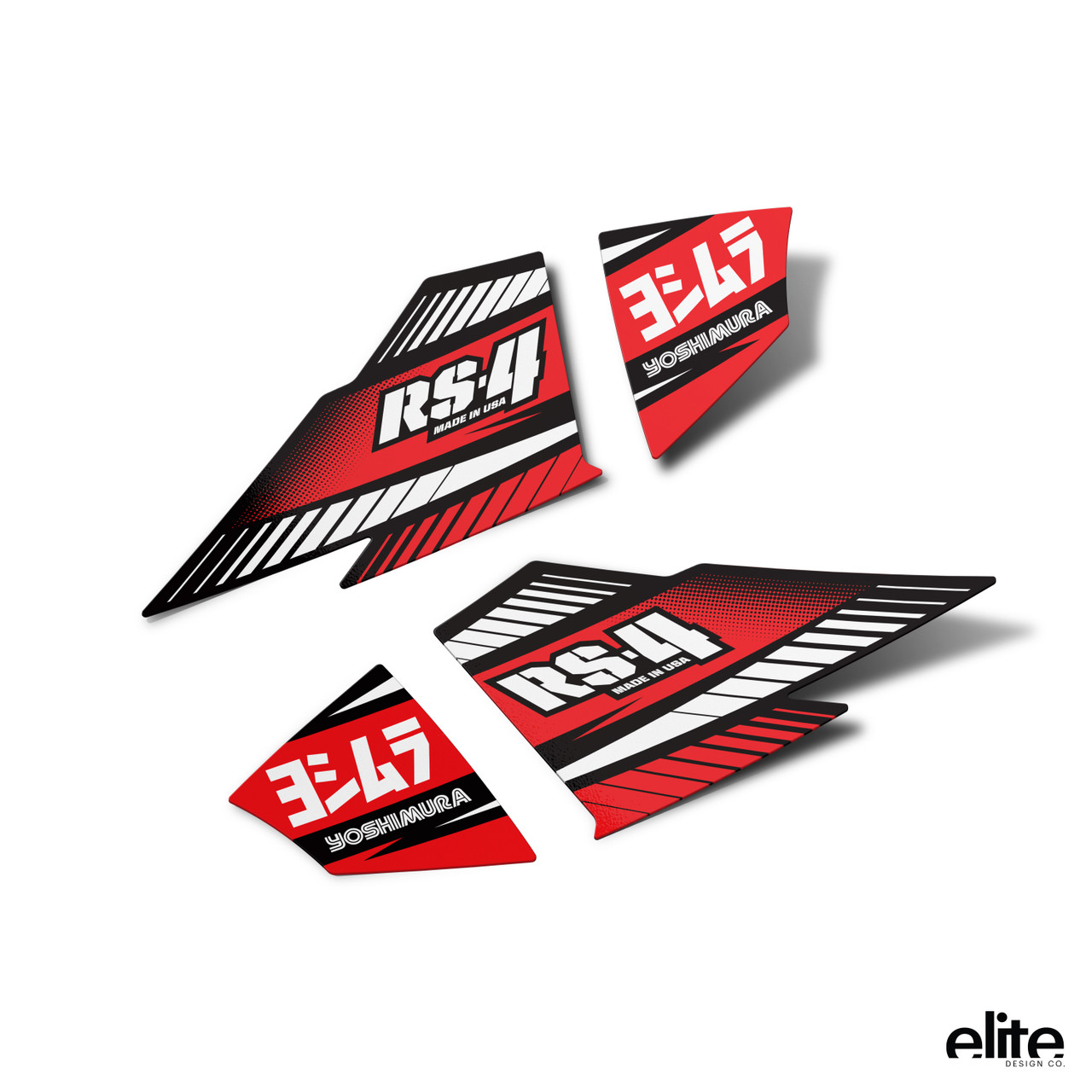 Exhaust Graphics for Yoshimura RS-4 OEM Style - Elite Design Co.