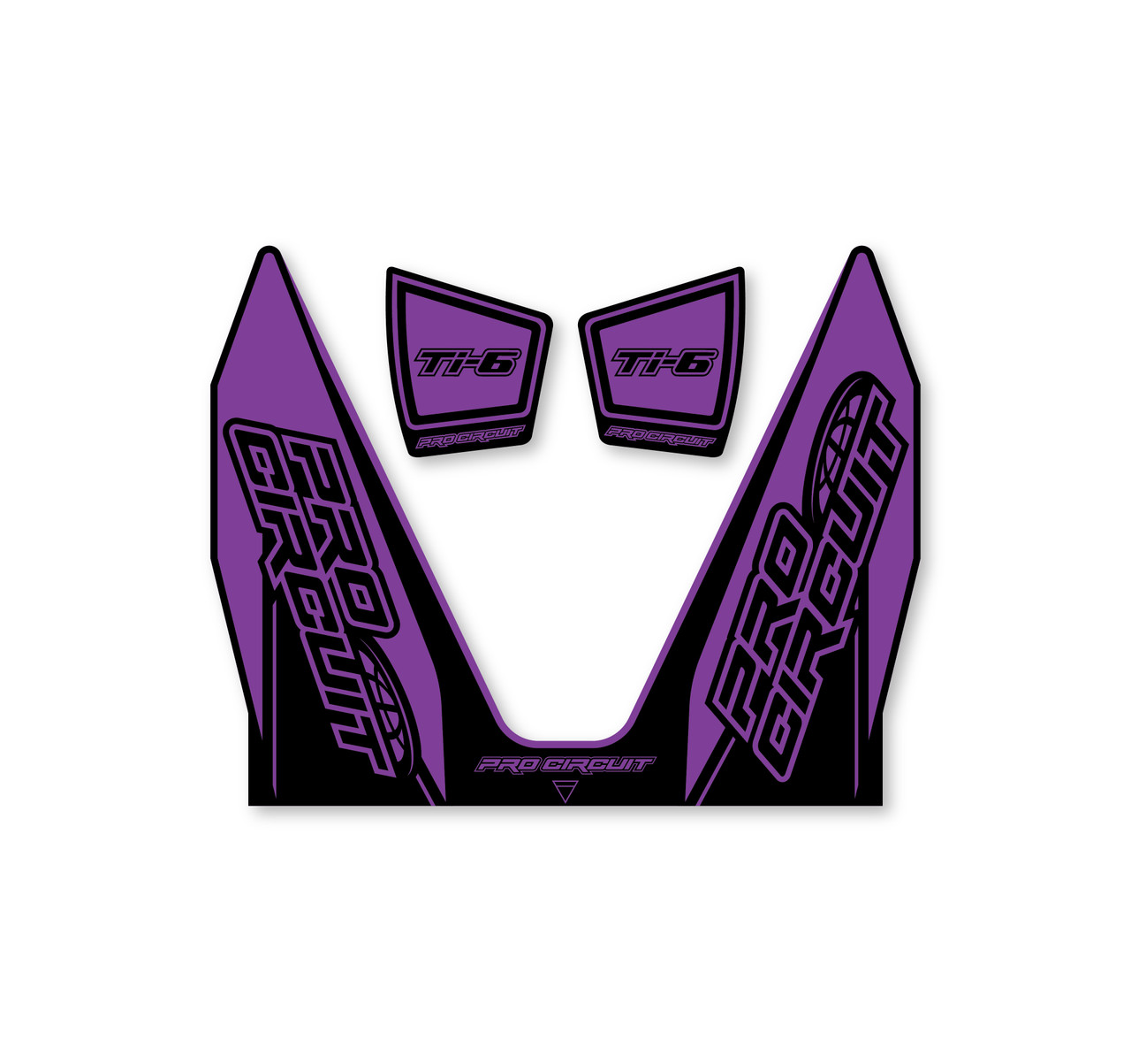 Exhaust Graphics for Pro Circuit Ti-6 KX Purple Style - Elite Design Co.
