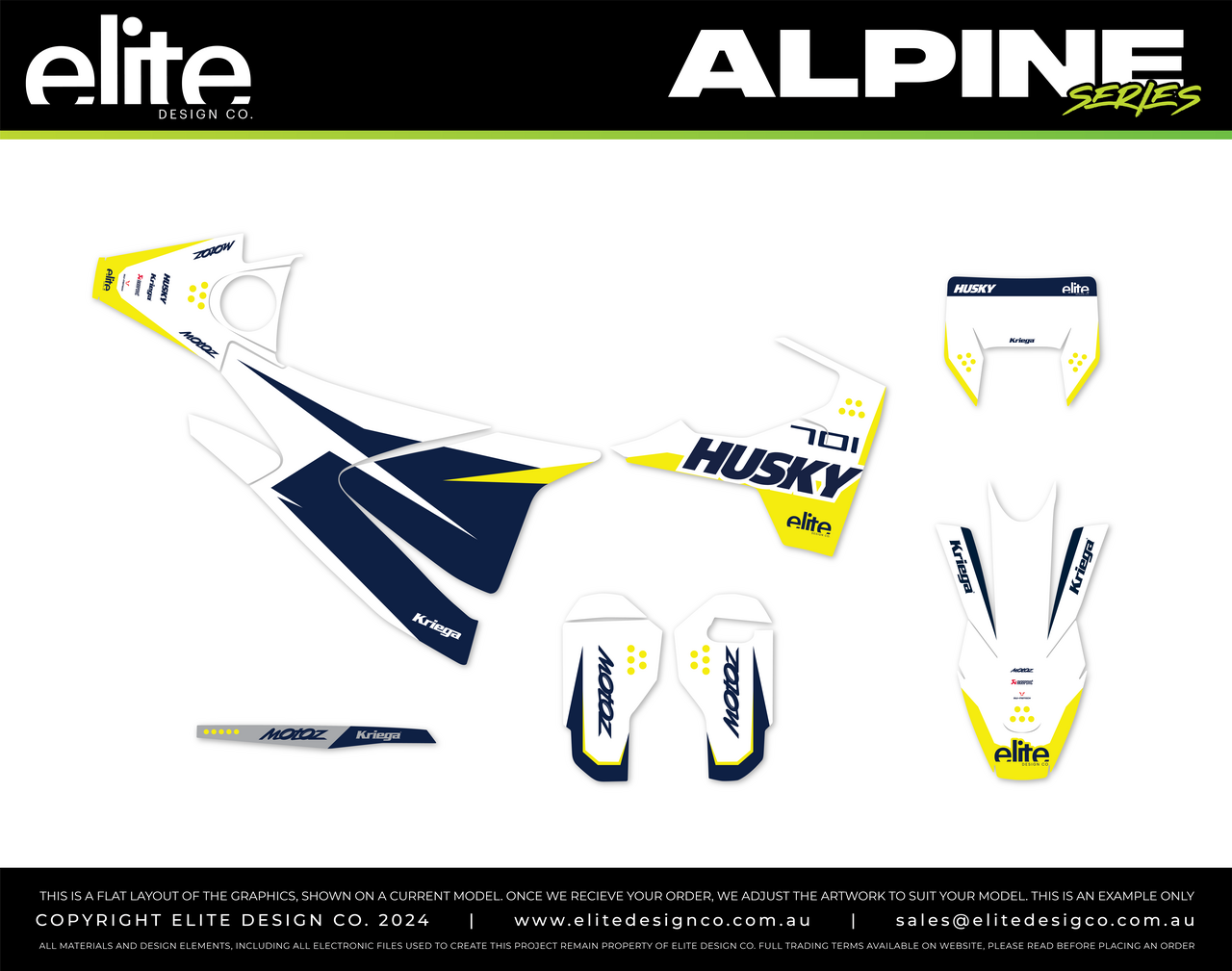 Alpine Graphics for Husqvarna 701 Adventure - Elite Design Co.