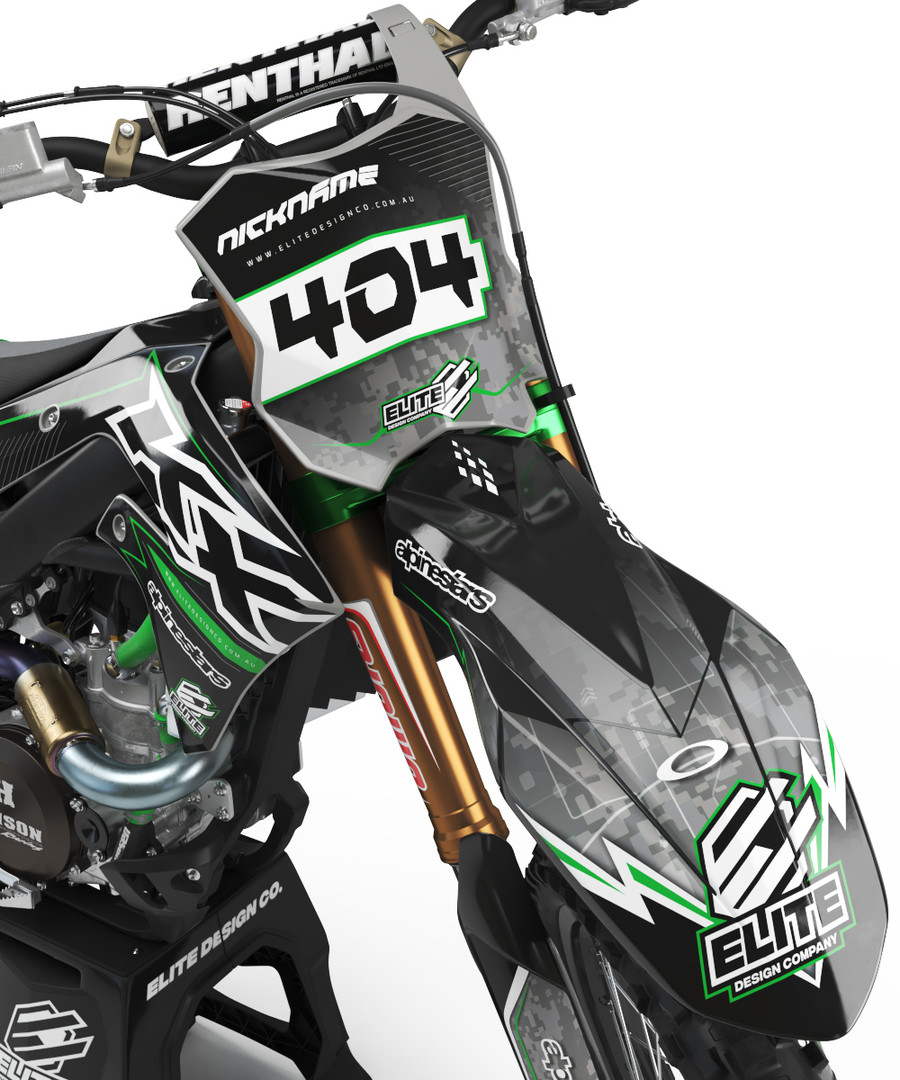 Kawasaki Cyber Camo Graphics Kit - Elite Design Co.
