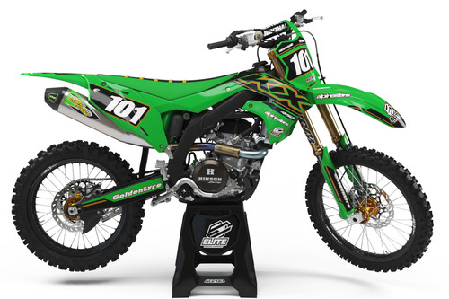 Focus Green Graphics Kit for Kawasaki - Elite Design Co.