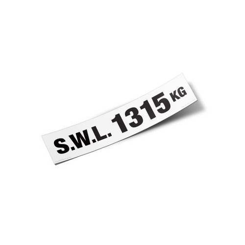 Safe Working Load SWL Safety Stickers - Elite Design Co.