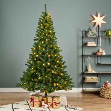 Monarch Pine Christmas Pre Lit Tree 2.1m 320 Warm White LED - Futura ...