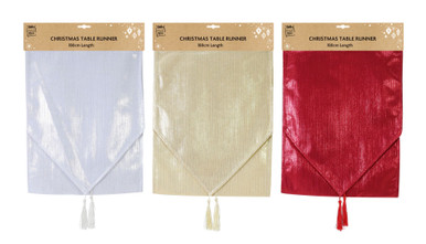 Table Runner 180CM Luxury Metallic in Assorted Colours - Futura Online Shop