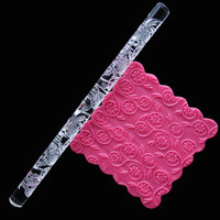 Acrylic Rolling Pin Chrysanthemums - Poly Clay Play
