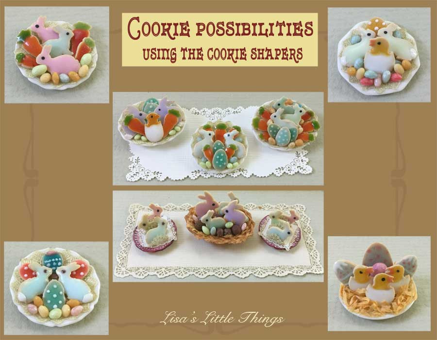 Dollhouse Miniature Cookies by Lisa Engler - Poly Clay Play