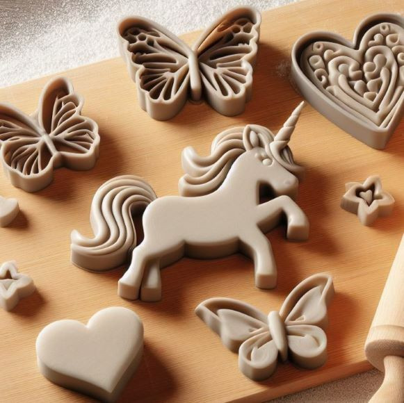 Various Molds for working with Clay