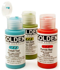Golden Fluid Acrylic Paints - Poly Clay Play
