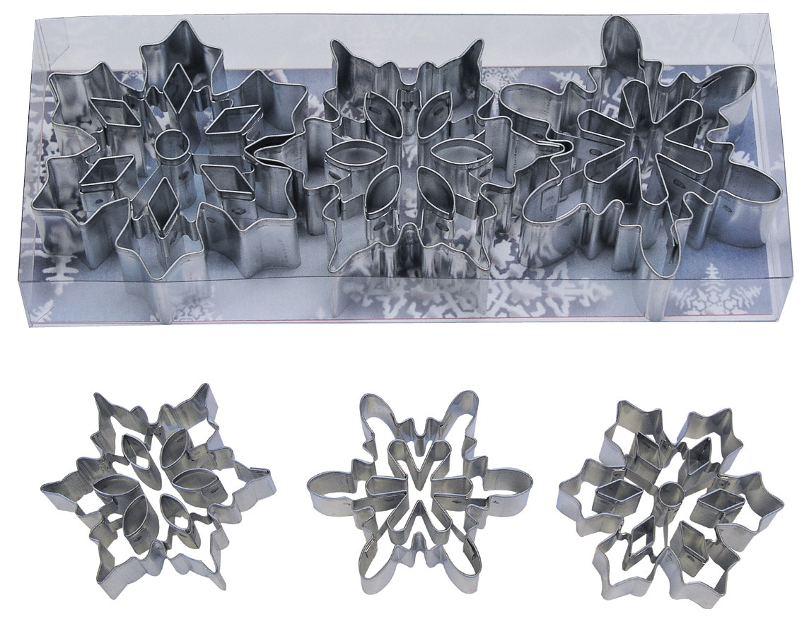 Cutters Snowflakes 8 piece Theme Set - Poly Clay Play