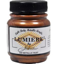 Jacquard Lumiere Metallic Acrylic Paint 2.25oz - Metallic Rust - Poly ...