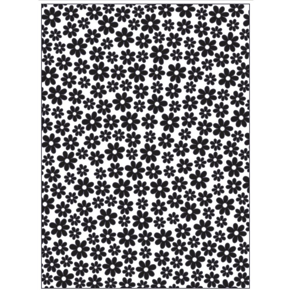 Mini Daisy - Background Embossing Folder 4.25"X5.75" - Poly Clay Play