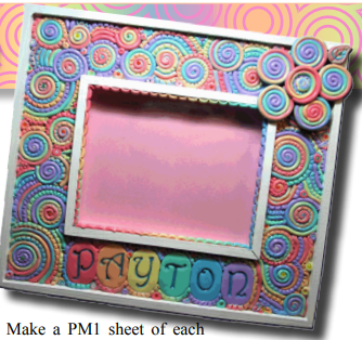 PCPC - Rainbow Swirl Frame Tutorials - Poly Clay Play