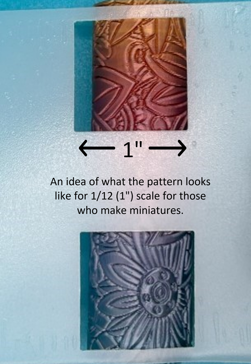 PCP Flower Power Seamless Texture Roller - Poly Clay Play