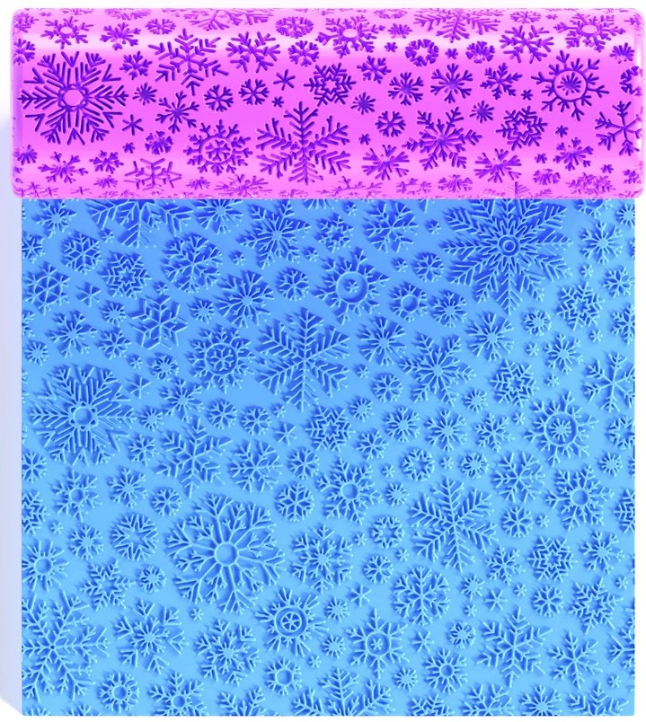 PCP Snow is Falling Seamless Texture Roller - Poly Clay Play