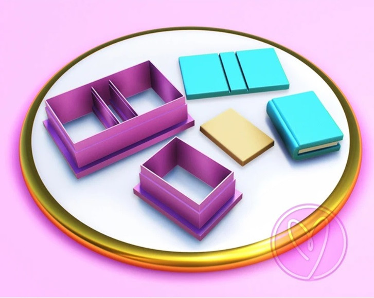 PCP Book and Pages Cutters - Poly Clay Play