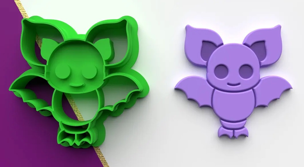 PCP Vampire Bats Cutter Set of All 6 Sizes - Poly Clay Play