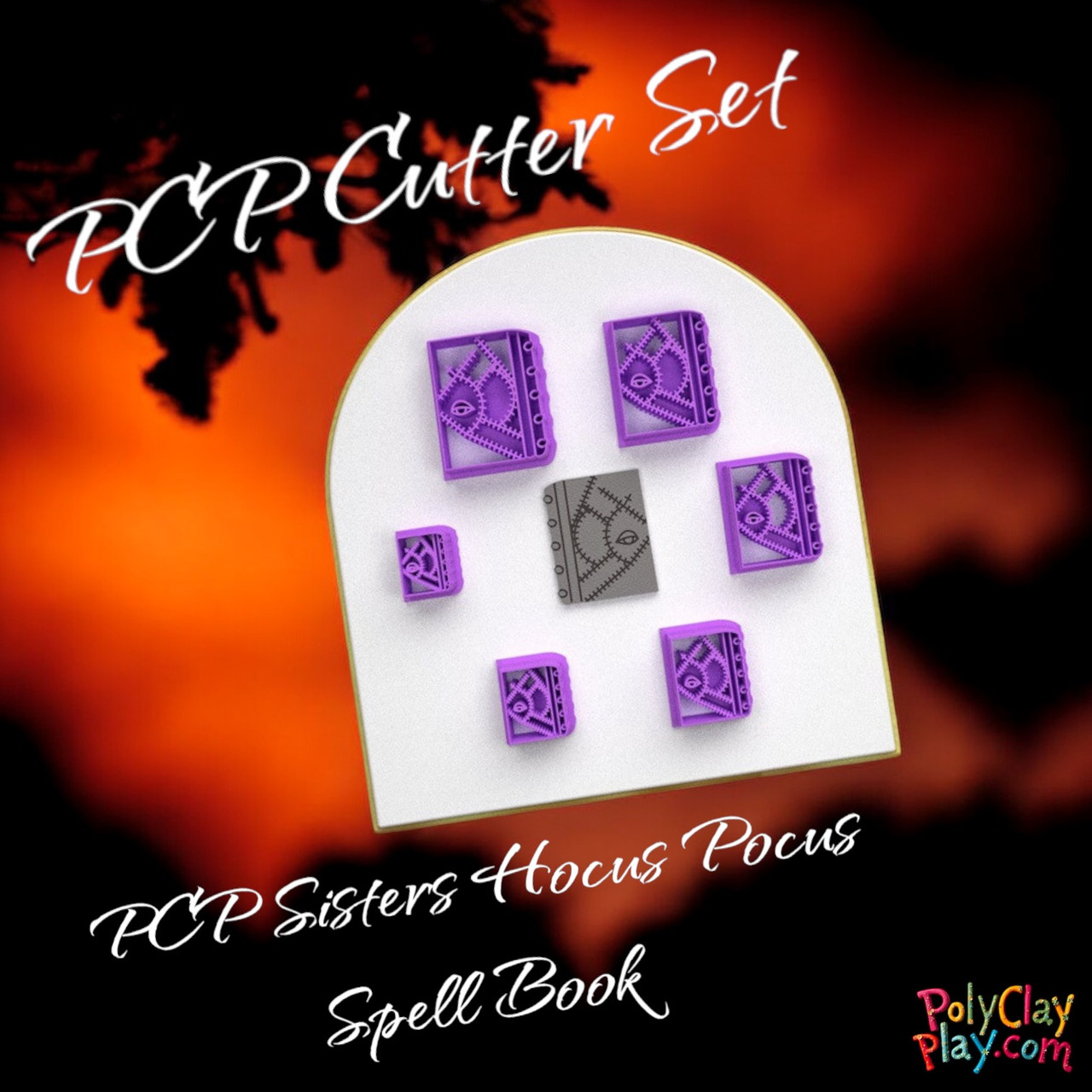 PCP Sisters Hocus Pocus Spell book - Poly Clay Play