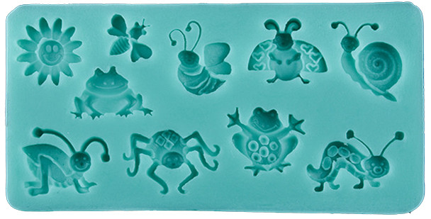 Ladybug Frogs and other mini Critters Mold - Poly Clay Play