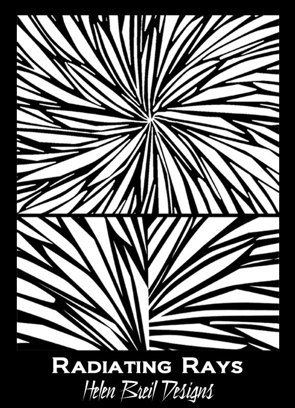 Helen Breil Stamps - Radiating Rays - Poly Clay Play