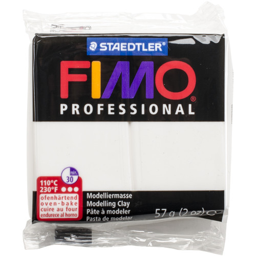 Fimo Professional Polymer Clay - Black 2oz - Poly Clay Play