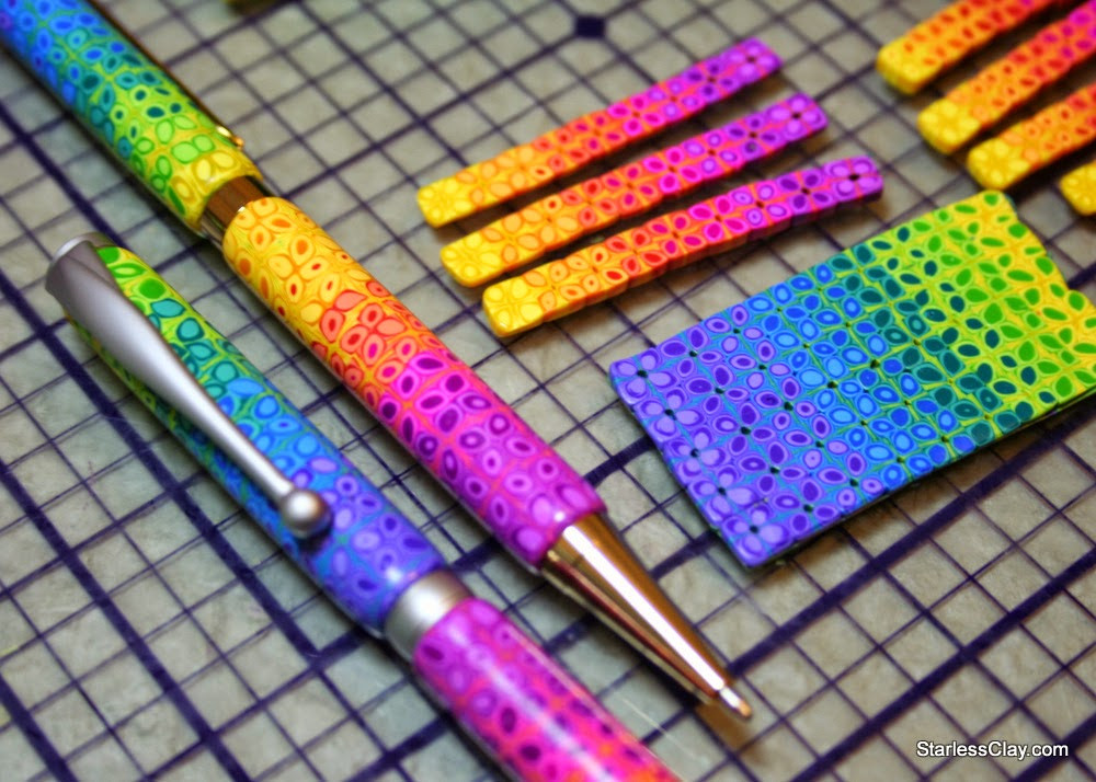 Rainbow Daisy Pen Tutorial - Poly Clay Play