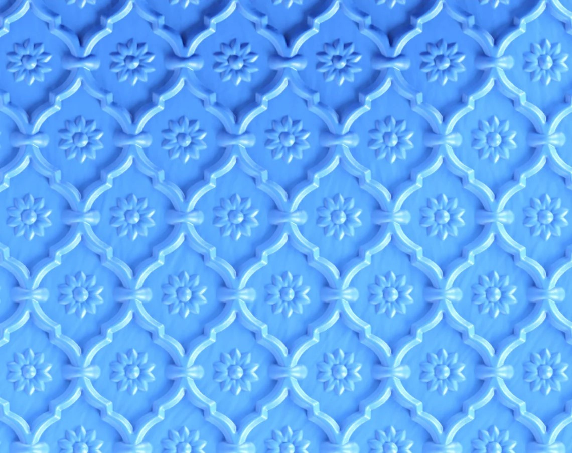 PCP Victorian Stucco Seamless Texture Roller - Poly Clay Play