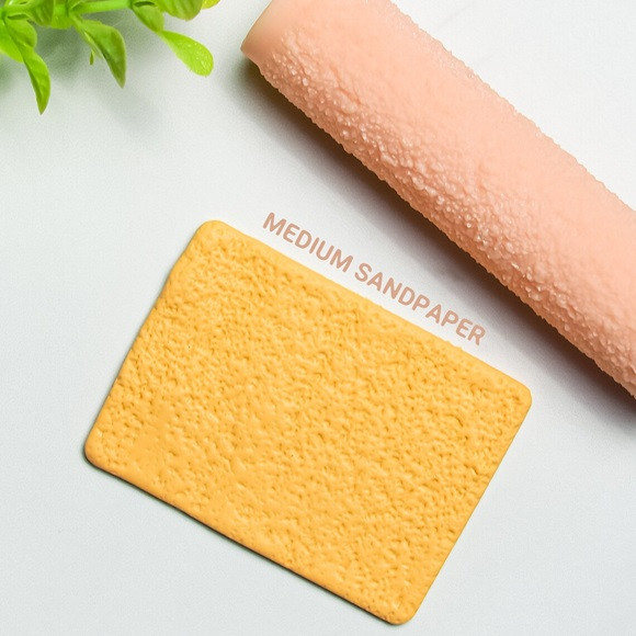 PCP Sandpaper Seamless Texture Roller 3 Pattern Sizes - Poly Clay Play