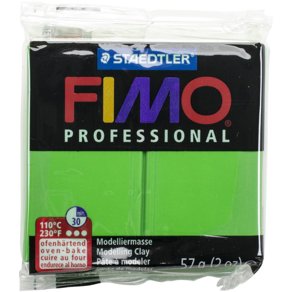 Fimo Professional Polymer Clay - Sap Green - Poly Clay Play