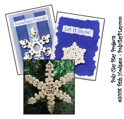 Quilled Clay Snowflakes and Cards Tutorials - Poly Clay Play