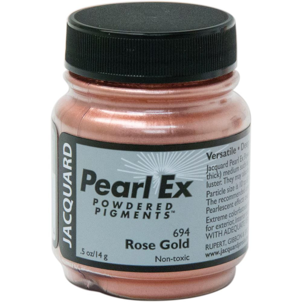 Jacquard Pearl Ex Powdered Pigment 14g - Rose Gold - Poly Clay Play