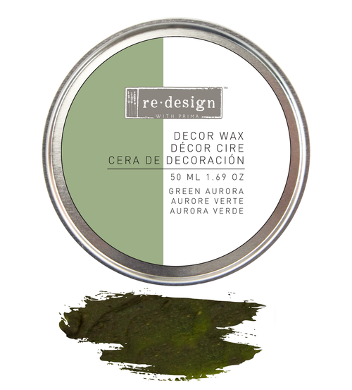 Prima Redesign Wax Paste 50ml - Green Aurora (Olive) - Poly Clay Play