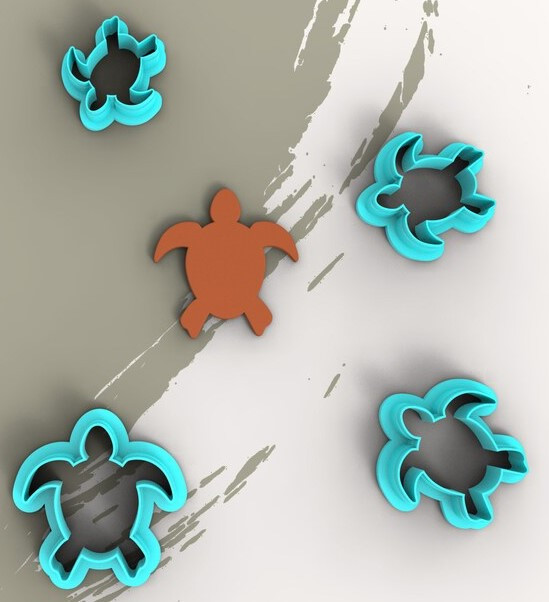 Sea Turtles and Cabochons - Poly Clay Play