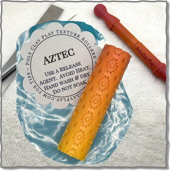PCP Aztec Seamless Texture Roller - Poly Clay Play