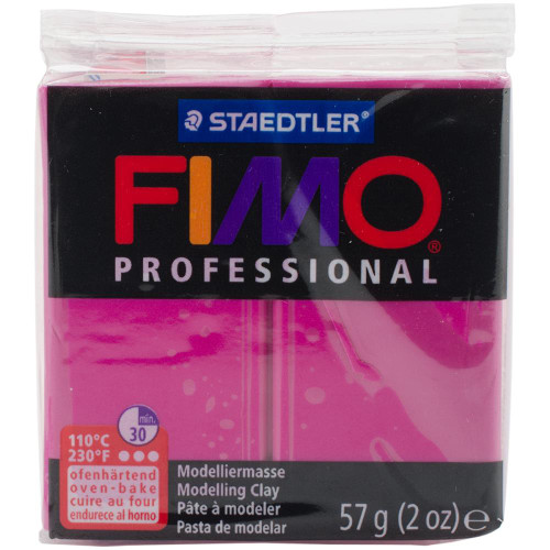 A True Color Fimo Professional Polymer Clay - Magenta - Poly Clay Play
